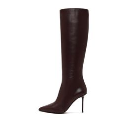 Derimod Overknees Damen Gr&ouml;&szlig;e 40 dunkelrot Winterschuhe