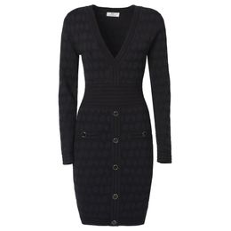 Influencer Knitted dress female Black size L