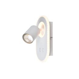 Brilliant Lampe, Kimon LED Wandspot wei&szlig;, 1x PAR51, GU10, 5W geeignet f&uuml;r Reflektorlampen, Kopf schwenkbar