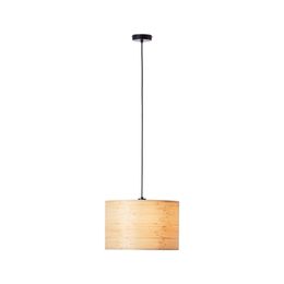 Brilliant Lampe, Romm Pendelleuchte 35cm holz hell/schwarz, 1x A60, E27, 52W, Kabel k&uuml;rzbar / in der H&ouml;he einstellbar