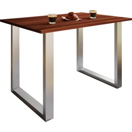 Vcm Premium Holz Esstisch H. 76 x B. 80 x T. 50 cm K&uuml;chentisch Speisetisch Tisch Xona U