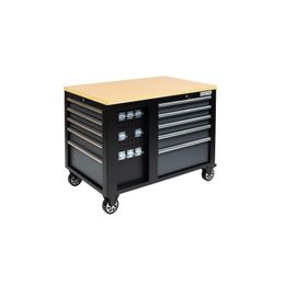 SONSTIGE Feistos mobile Werkbank Hektor Schwarz/Anthrazit 73x114x89cm