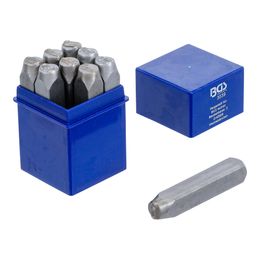 BGS-technic BGS technic Einschlagzahlen 10 mm aus Stahl mit Zahlen von 0 bis 9 f&uuml;r Metall, 3039)
