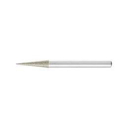 Pferd TOOLS Diamant-Schleifstift Spitzkegel &Oslash;6x12&deg; Schaft&Oslash;6 mm D126 (mit.) zum Anfasen/Entgraten/Senken (36476120)
