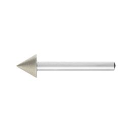Pferd TOOLS Diamant-Schleifstift Spitzkegel &Oslash;15x60&deg; Schaft&Oslash;6 mm D64 (fein) zum Anfasen/Entgraten/Senken (36476144)