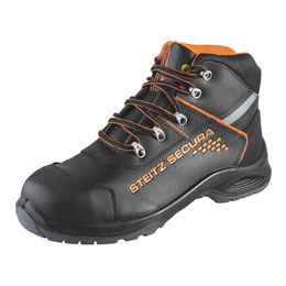 STEITZ SECURA Schn&uuml;rstiefel schwarz/orange VX 7600, S3 XB, EU-Schuhgr&ouml;&szlig;e: 40 (VX 7600 PERBUNAN S3 XB 40)
