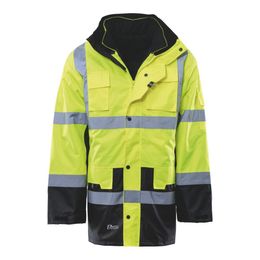 Asatex Warnschutz-Parka PREVENT, gelb / schwarz, Unisex-Gr&ouml;&szlig;e: S (3160 S)