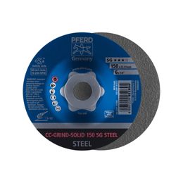 Pferd TOOLS CC-GRIND SOLID Schleifscheibe 150x22,23 mm COARSE Leistungslinie SG STEEL f&uuml;r Stahl (64185150)
