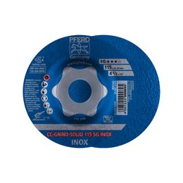 Pferd TOOLS CC-GRIND SOLID Schleifscheibe 115x22,23 mm COARSE Leistungslinie SG INOX f&uuml;r Edelstahl (64186115)