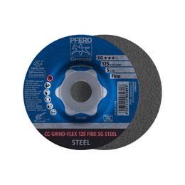 Pferd TOOLS CC-GRIND FLEX Schleifscheibe 125x22,23 mm FINE Leistungslinie SG STEEL f&uuml;r Stahl (64187125)
