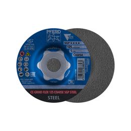 Pferd TOOLS CC-GRIND FLEX Schleifscheibe 125x22,23 mm COARSE Speziallinie SGP STEEL f&uuml;r Stahl (64188126)