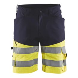 BLAKLÄDER Blakläder Warnschutz-Shorts, gelb / marineblau, Konfektionsgröße DE: 50 (154118118933C50)