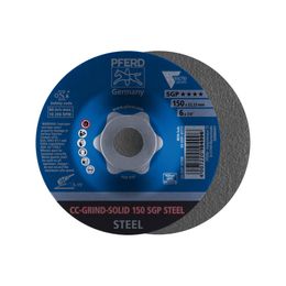 Pferd TOOLS CC-GRIND SOLID Schleifscheibe 150x22,23 mm COARSE Speziallinie SGP STEEL f&uuml;r Stahl (64187150)