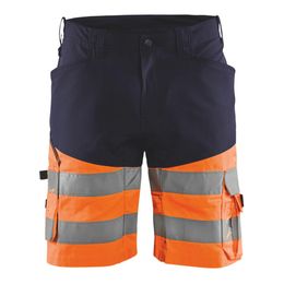 BLAKLÄDER Blakläder Warnschutz-Shorts, orange / marineblau, Konfektionsgröße DE: 52 (154118118953C52)