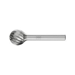 Pferd TOOLS Hartmetall Fr&auml;sstift Kugel KUD &Oslash; 16x14 mm Schaft-&Oslash; 6 mm Z1 universal grob (21112916)