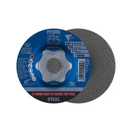 Pferd TOOLS CC-GRIND FLEX Schleifscheibe 115x22,23 mm COARSE Speziallinie SGP STEEL f&uuml;r Stahl (64188116)