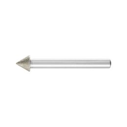 Pferd TOOLS Diamant-Schleifst. Spitzkegel &Oslash;10x60&deg; Schaft&Oslash;6 mm D126 (mit.) zum Anfasen/Entgraten/Senken (36476106)