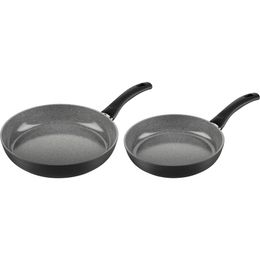 Ballarini Pfannenset Bari Ceramic, Schwarz, Metall, 2-teilig, 30x13x47 cm, backofengeeignet, antihaftbeschichtet, Kochen, Pfannen, Pfannensets