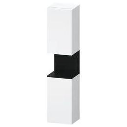 Duravit Qatego Hochschrank, T&uuml;ranschlag links, 400x360x1760mm, Nische Eiche Schwarz, QA1346L16180010, Farbe: Wei&szlig; Matt/mit Nischenbeleuchtung