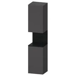 Duravit Qatego Hochschrank, T&uuml;ranschlag rechts, 400x360x1760mm, Nische Eiche Schwarz, QA1346R16490010, Farbe: Graphit Matt/mit Nischenbeleuchtung