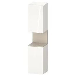 Duravit Qatego Hochschrank, T&uuml;ranschlag rechts, 400x360x1760mm, Nische Taupe Supermatt, QA1346R83220010, Farbe: Wei&szlig; Hochglanz/mit Nischenbeleuchtung