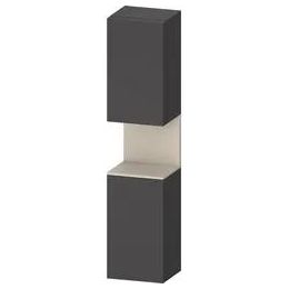 Duravit Qatego Hochschrank, T&uuml;ranschlag links, 400x360x1760mm, Nische Taupe Supermatt, QA1346L83490000, Farbe: Graphit matt
