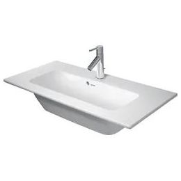 Duravit ME by Starck M&ouml;belwaschtisch Compact 83x40cm, ohne Hahnloch &Uuml;berlauf, mit Hahnlochbank, 23428300601, Farbe: Wei&szlig; mit Wondergliss