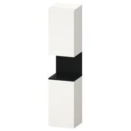 Duravit Qatego Hochschrank, T&uuml;ranschlag rechts, 400x360x1760mm, Nische Eiche Schwarz, QA1346R16840010, Farbe: Wei&szlig; Supermatt/mit Nischenbeleuchtung