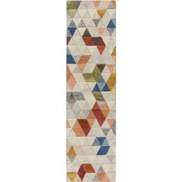 L&auml;ufer FLAIR RUGS "Amari", bunt (multi), B:60cm H:10mm L:230cm, Wolle, Teppiche, L&auml;ufer, Wolle, Teppich, Wohnzimmer, Schlafzimmer, Esszimmer