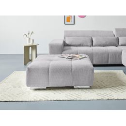 Hocker COTTA "Orion", grau, B:103cm H:42cm T:103cm, 90% Polyester, 10% Polyamid, Hocker, Hocker