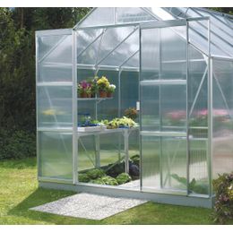 Schiebet&uuml;r Vitavia, transparent (t&uuml;rerweiterung mer o. glas, alu), B:60cm, Aluminium, T&uuml;ren, F&uuml;r alle Merkur-Gew&auml;chsh&auml;user mit Hohlkammer-Verglasung