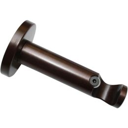 Tr&auml;ger Gardinia "Wandtr&auml;ger offen f&uuml;r Gardinenstangen", braun (bronzefarben), Gardinenstangenhalterungen, Serie Einzelprogramm Chicago &Oslash; 20 mm