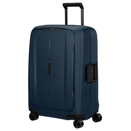Hartschalen-Trolley Samsonite "ESSENS, verschiedene Größen und Farben", Gr. B/H/T: 49cm x 69cm x 30cm 88 l, blau (midnight blau), Polypropylen, Strukturmuster, Koffer, Reisekoffer Hartschalenkoffer Koffer für Flugreisen TSA-Schloss