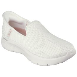 Slip-On Sneaker Skechers "GO WALK FLEX RELISH", Damen, Gr. 35, wei&szlig; (sanftes wei&szlig;), Textil, Schuhe, Slipper, Freizeitschuh mit Slip Ins-Funktion zum leichten Einschlupf