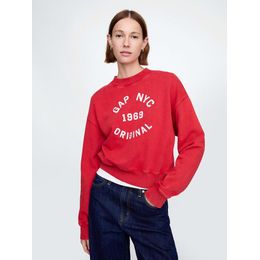GAP Sweatshirt in Rot - 72% | Gr&ouml;&szlig;e L | Damen-sweatshirts-jacken