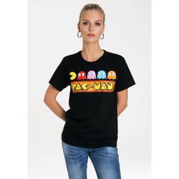 T-Shirt logoshirt "Pac-Man", Damen, Gr. S, schwarz, 100% Baumwolle, bedruckt, normal, Rundhals, Shirts T-Shirt, mit lizenziertem Originaldesign