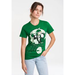 T-Shirt logoshirt "DC Comics - Green Arrow", Damen, Gr. M, gr&uuml;n, 100% Baumwolle, bedruckt, normal, Rundhals, Shirts T-Shirt, mit lizenziertem Print