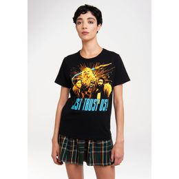 T-Shirt logoshirt "Star Wars: Solo - Just Trust Us", Damen, Gr. XL, schwarz, 100% Baumwolle, bedruckt, normal, Rundhals, Shirts T-Shirt, mit coolem Print