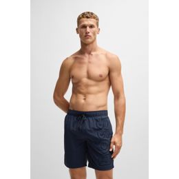 Badehose BOSS "Whale", Herren, Gr. S (48), N-Gr, blau (marine), Obermaterial: 100% Polyacryl, Badehosen
