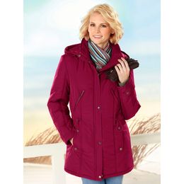 Steppjacke Classic Basics, Damen, Gr. 40, rot (weinrot), 100% Polyester, unifarben, figurumspielend, Jacken