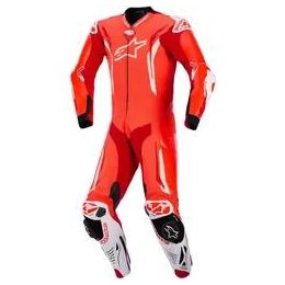 Alpinestars GP Tech V5 1tlg. Perf. Lederkombi Rot-Fluo / Hellrot / Wei&szlig; 52