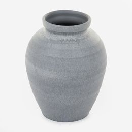 Graue Vase aus Keramik 40x32cm