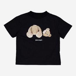 Palm Angels Schwarzes T-Shirt mit Teddybär-Aufdruck