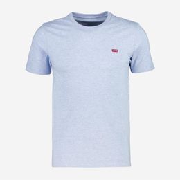 Levi's Hellblaues T-Shirt mit rotem Logo-Detail