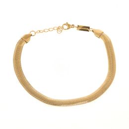 Goldfarbenes Armband im Schlangenketten-Design