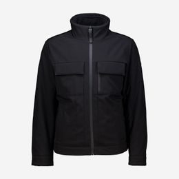 Michael Kors Schwarze Softshell-Jacke mit Stehkragen