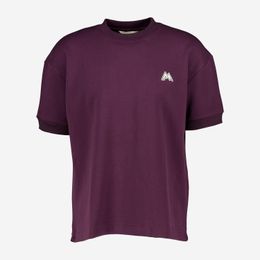 Violettes Heavy Alpine T-Shirt mit Piqué-Oberfläche