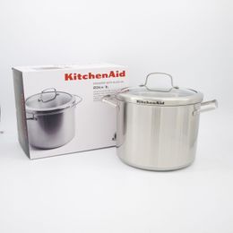 KitchenAid Topf aus Edelstahl mit Glasdeckel 24cm