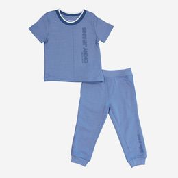 Blaues Kleidungsset aus T-Shirt und Jogginghose