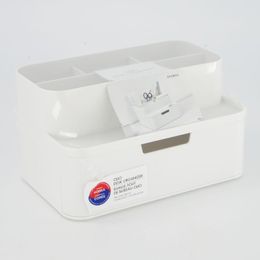 Wei&szlig;er Olio Schreibtisch-Organizer 10,6x19cm